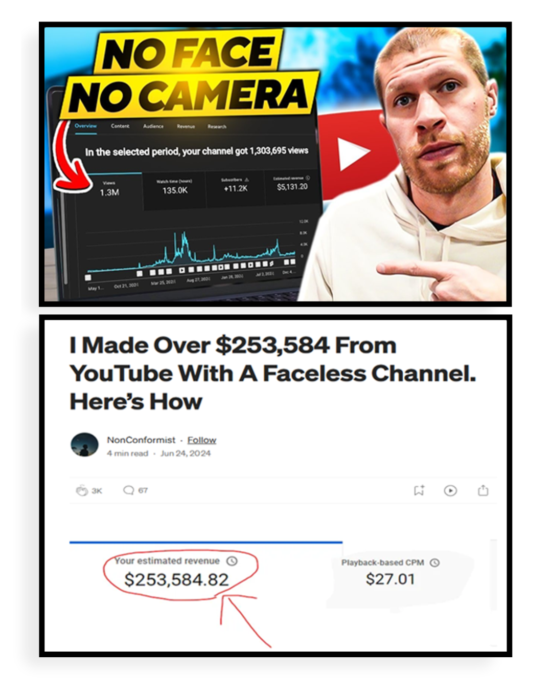 Faceless YouTube Channel with Ai - Video Course With PLR FE Sales Page